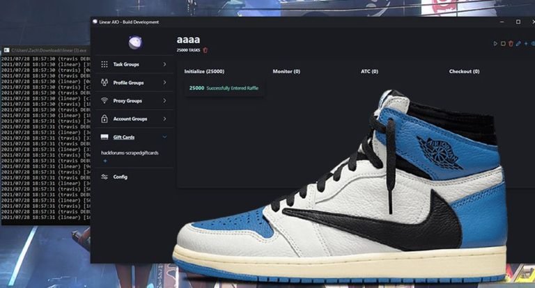 200 paires Travis Scott x fragment x Air Jordan 1 sécurisées par 2 bots